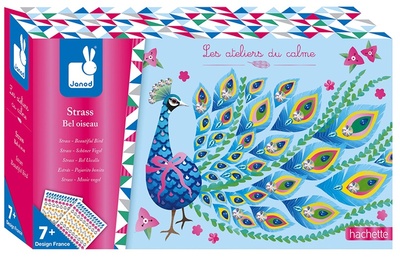 Třpytivé obrázky s štrasovými korálky Ptáček Midi | Takaro